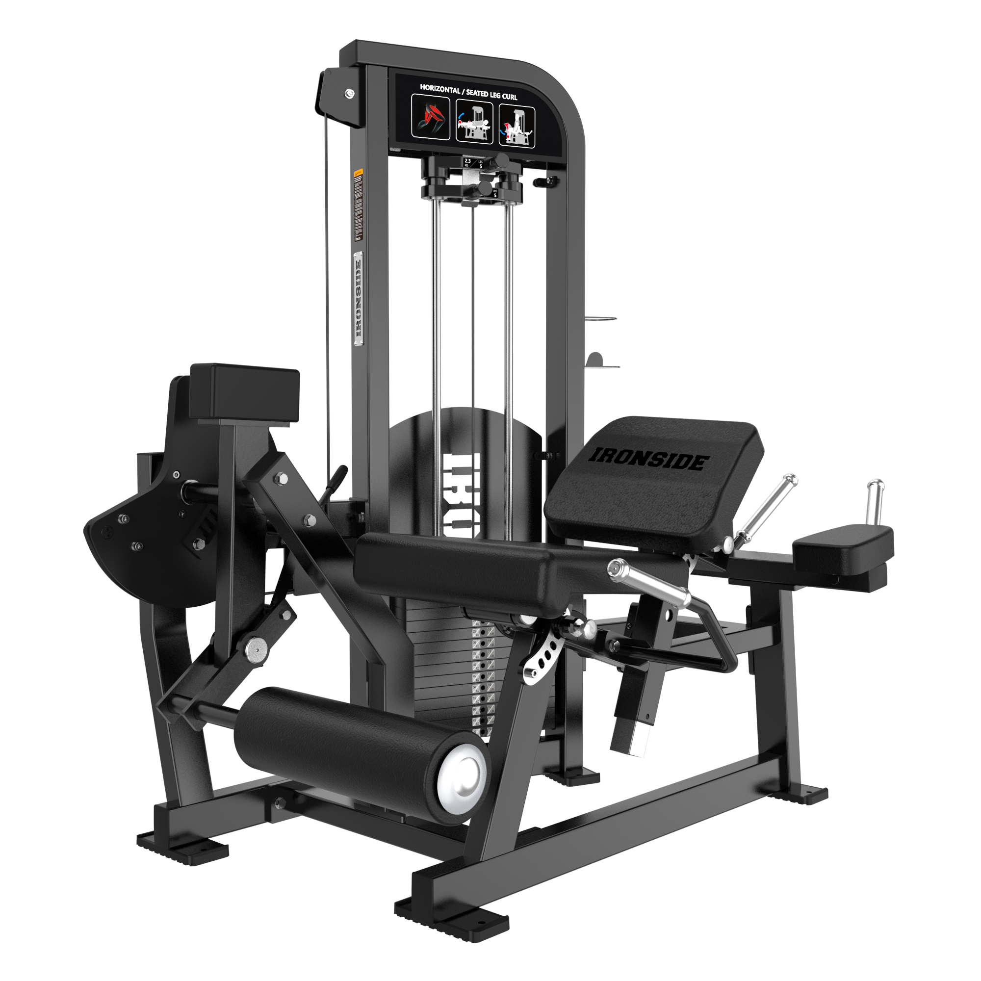 Dual Seated Leg Curl & Extension Machine 3.0 IRONSIDE Infinity ...